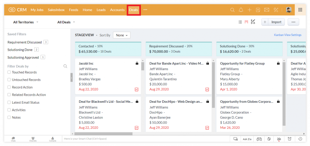 Zoho CRM Fundamentals: Lead, Contact, Account, Deal