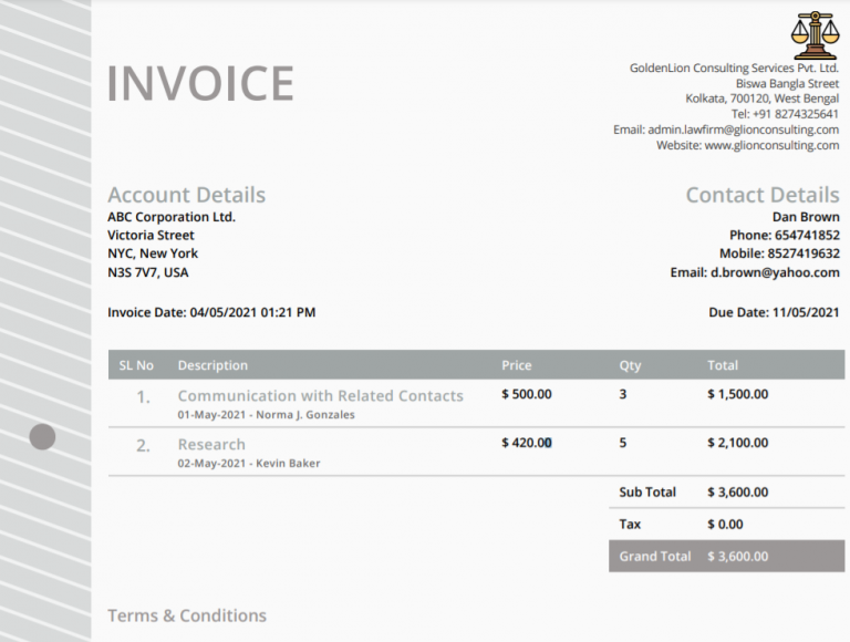 Super Easy Invoice Generation with Law Firm CRM