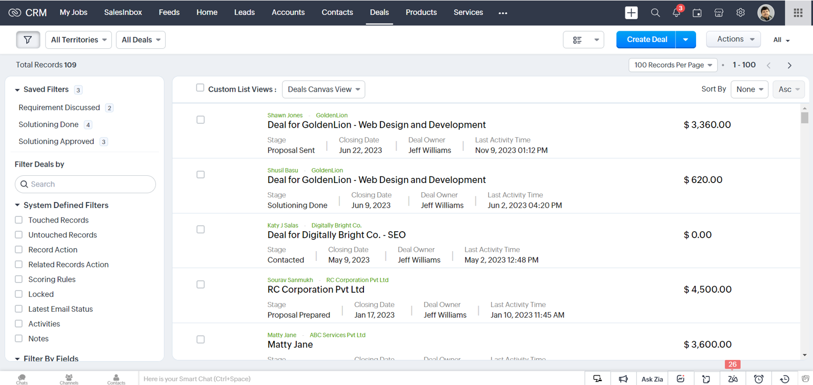 What Are Deals And How To Manage Them In Zoho CRM?