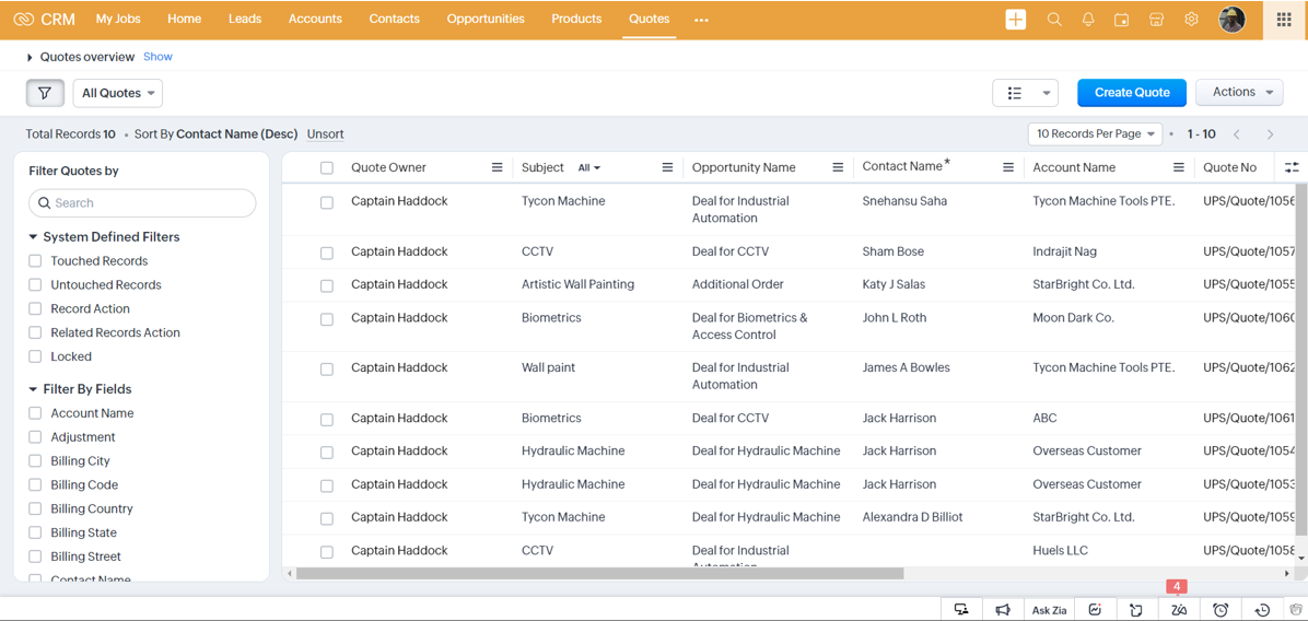 What Are Quotes And How To Use Them In Zoho CRM?