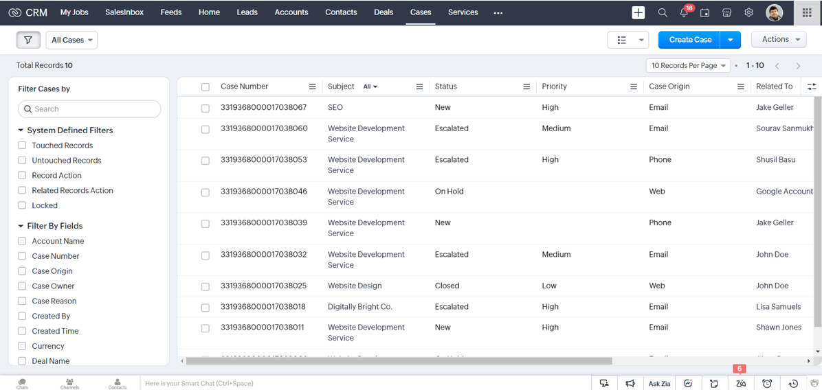 What Are Cases In Zoho CRM And How To Create