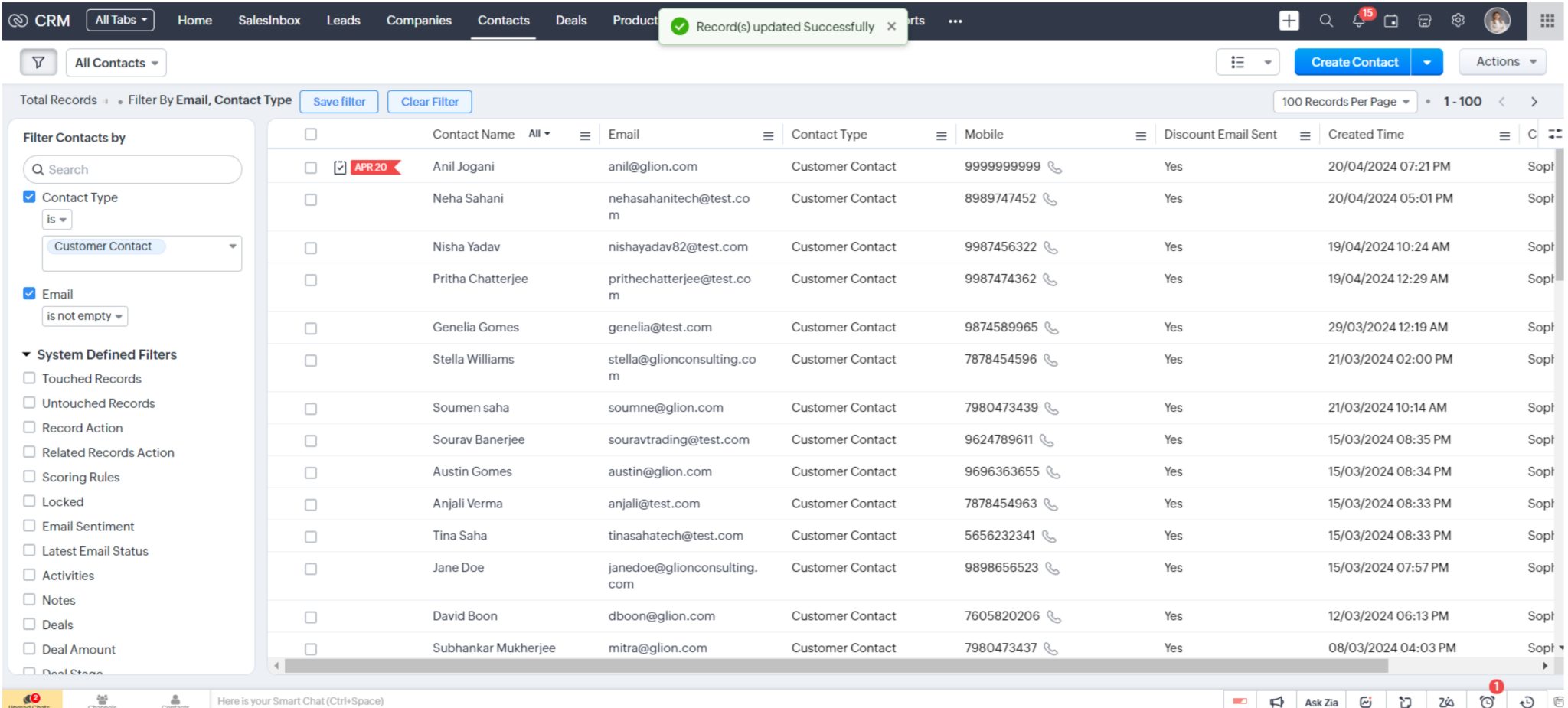 How to Mass Update in Zoho CRM