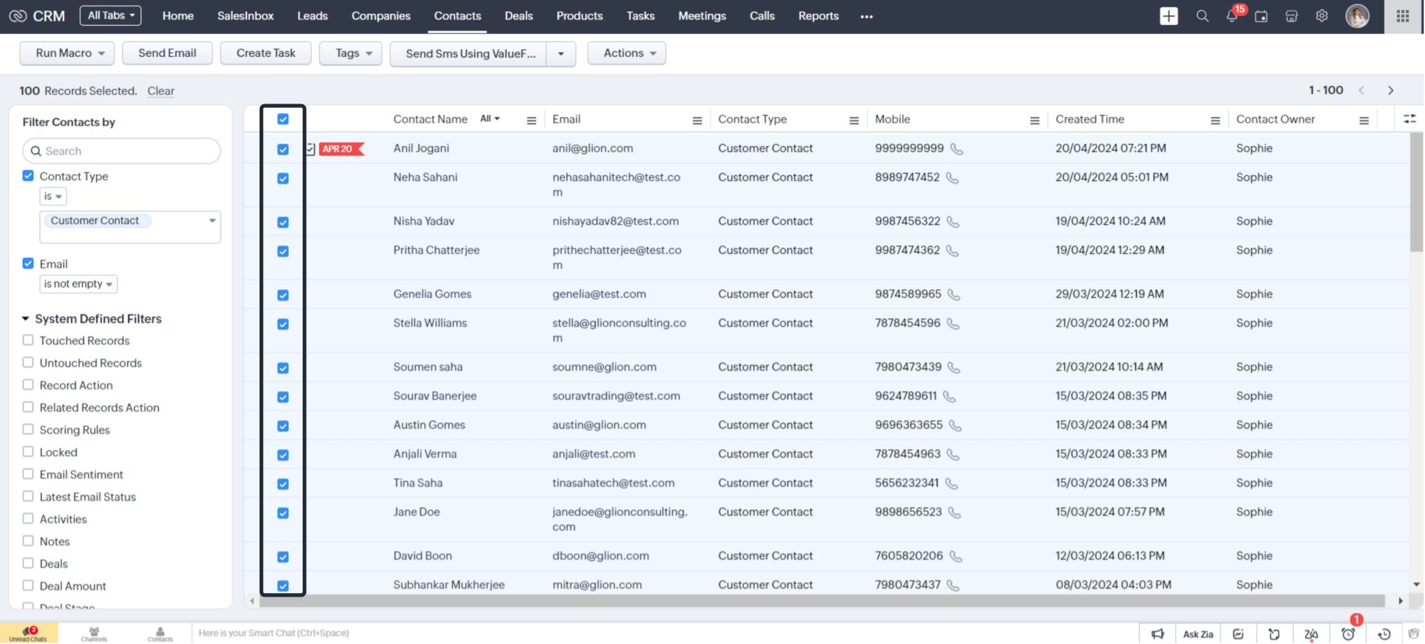 How to Mass Update in Zoho CRM