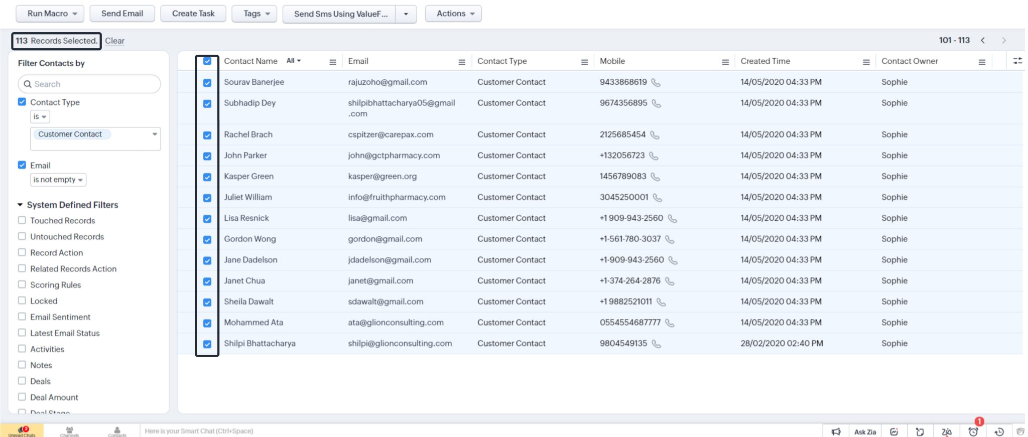 How to Mass Update in Zoho CRM