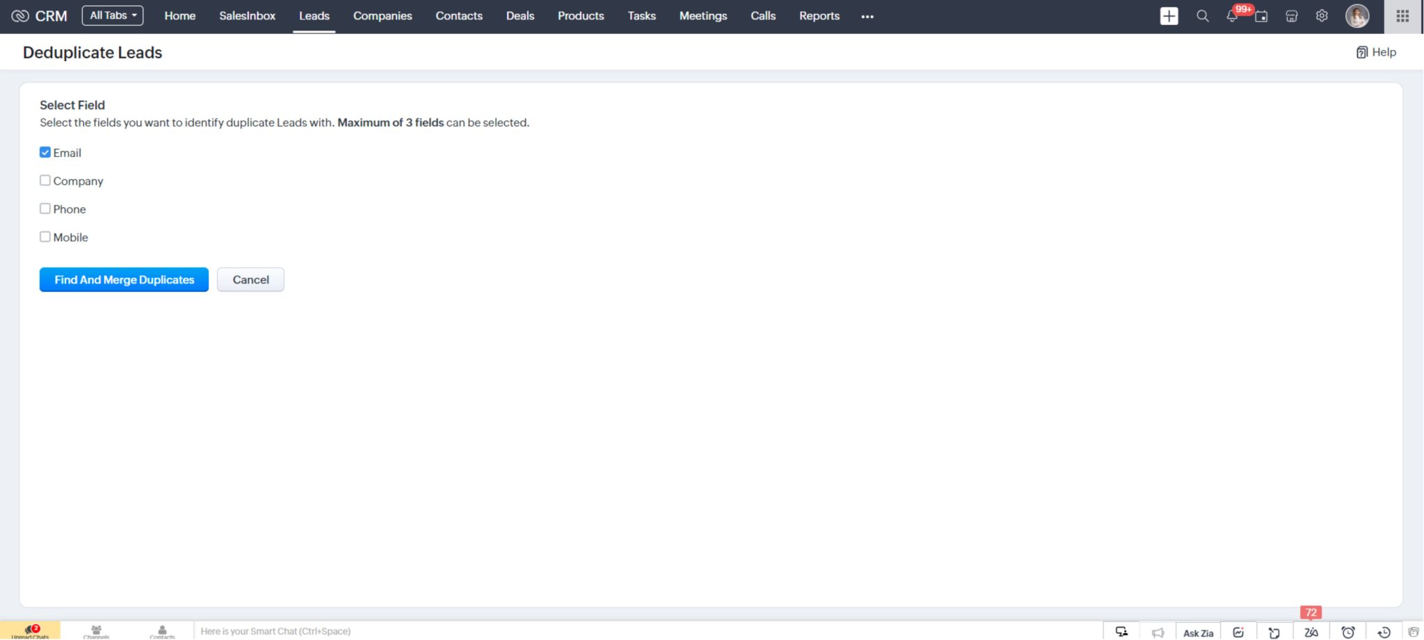How to Deduplicate Leads, Accounts, and Contacts in Zoho CRM