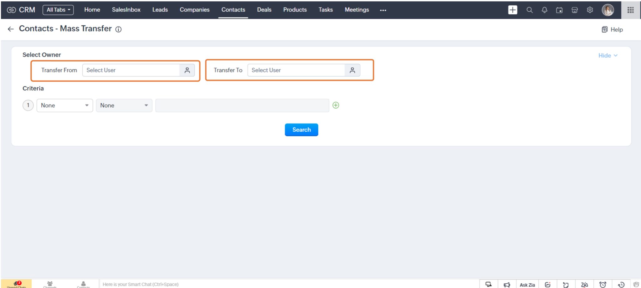 How to Mass Transfer Records in Zoho CRM