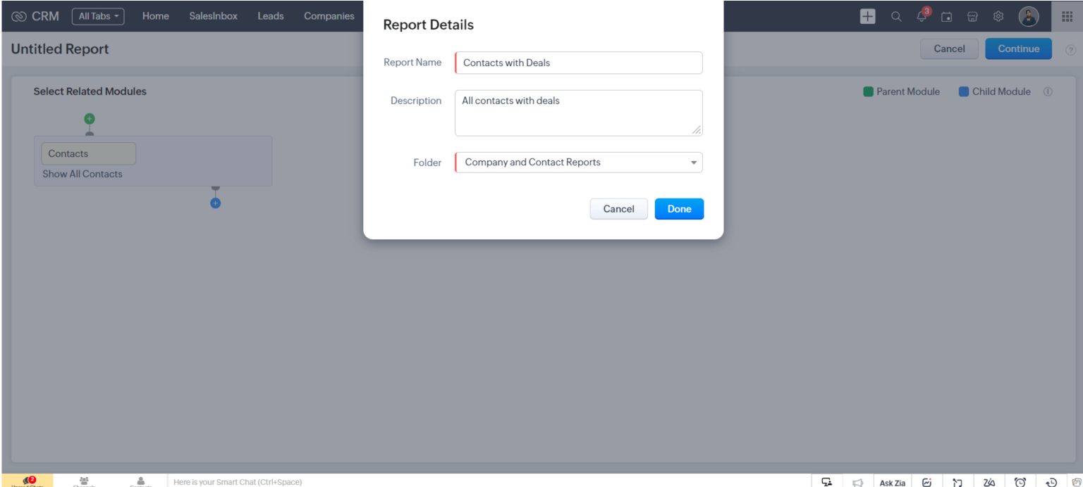 Get Started with Reports in Zoho CRM