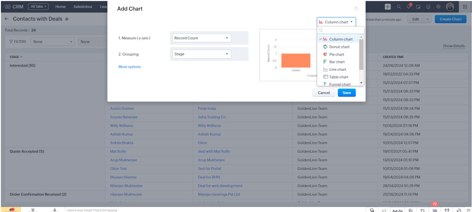 Get Started with Reports in Zoho CRM