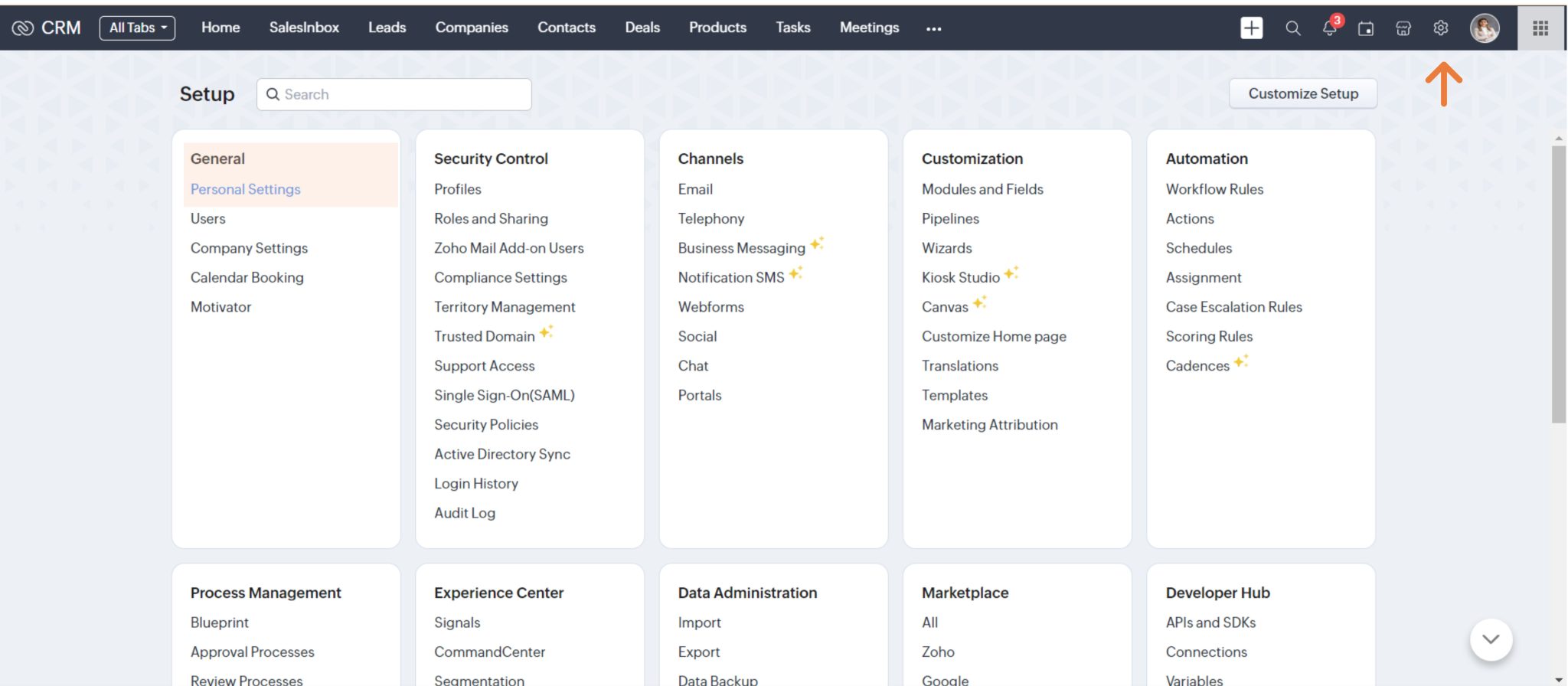How to Change Theme Colors in Zoho CRM