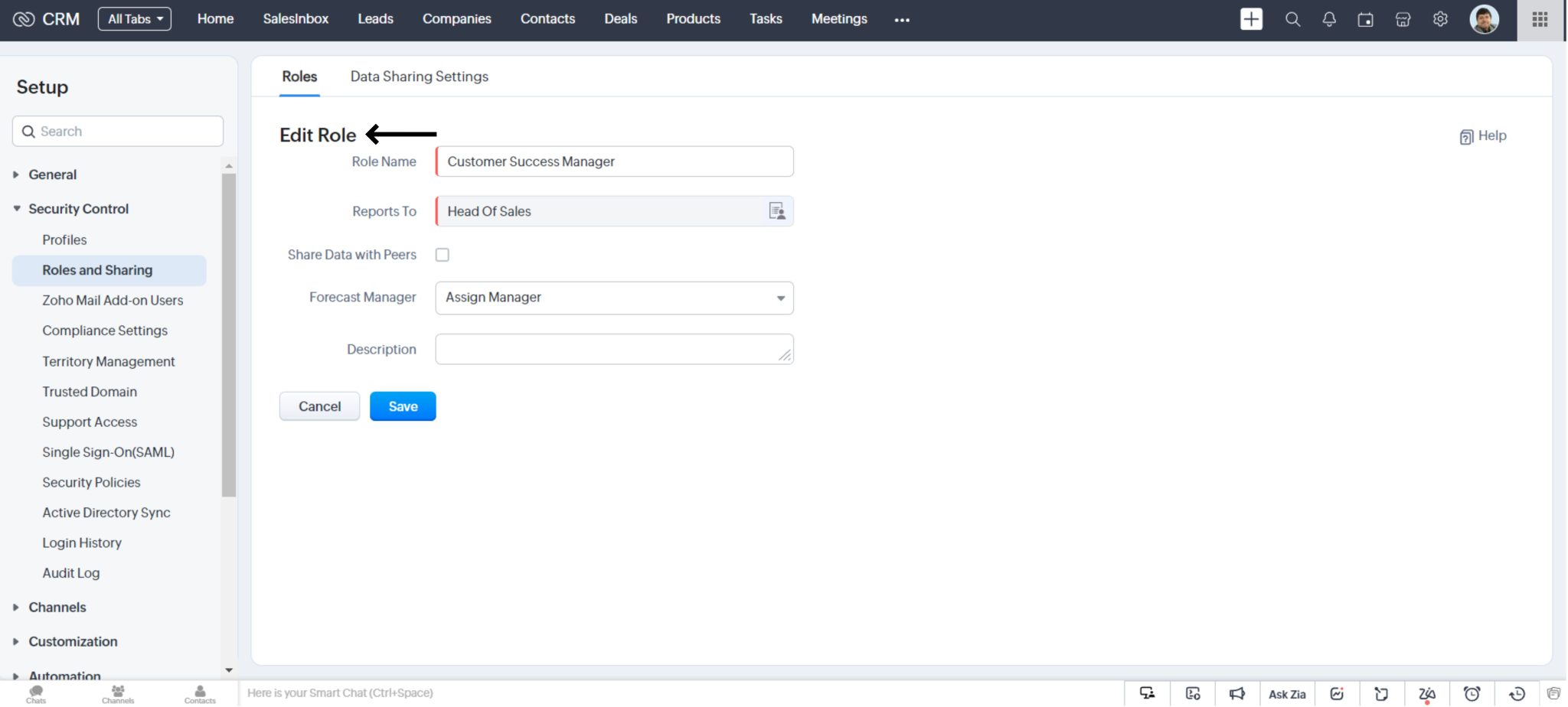 Difference Between Roles and Profiles in Zoho CRM