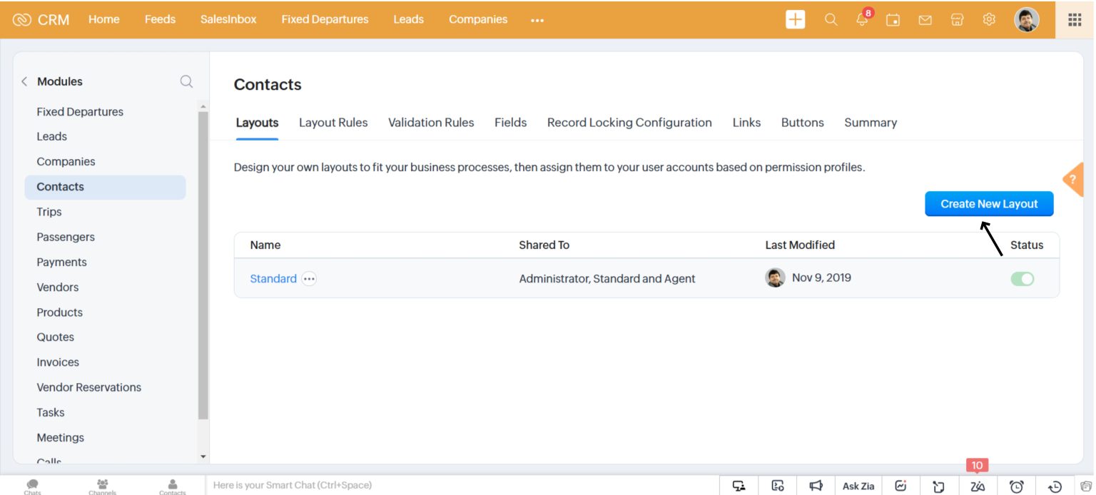 How to Create Custom Fields and Layouts in Zoho CRM