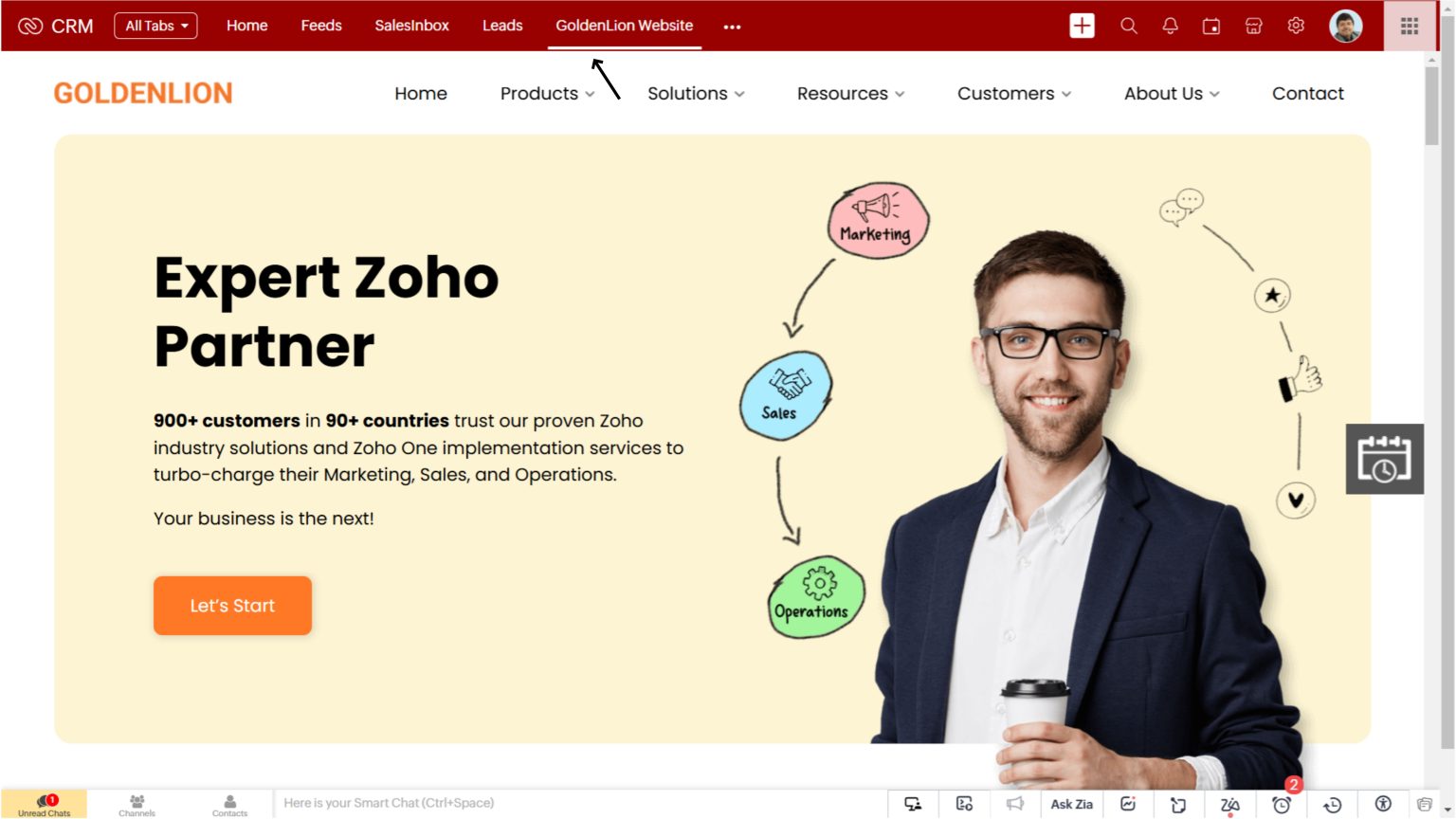 Understanding Web Tabs in Zoho CRM