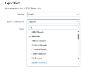 How to Export Data from Zoho CRM