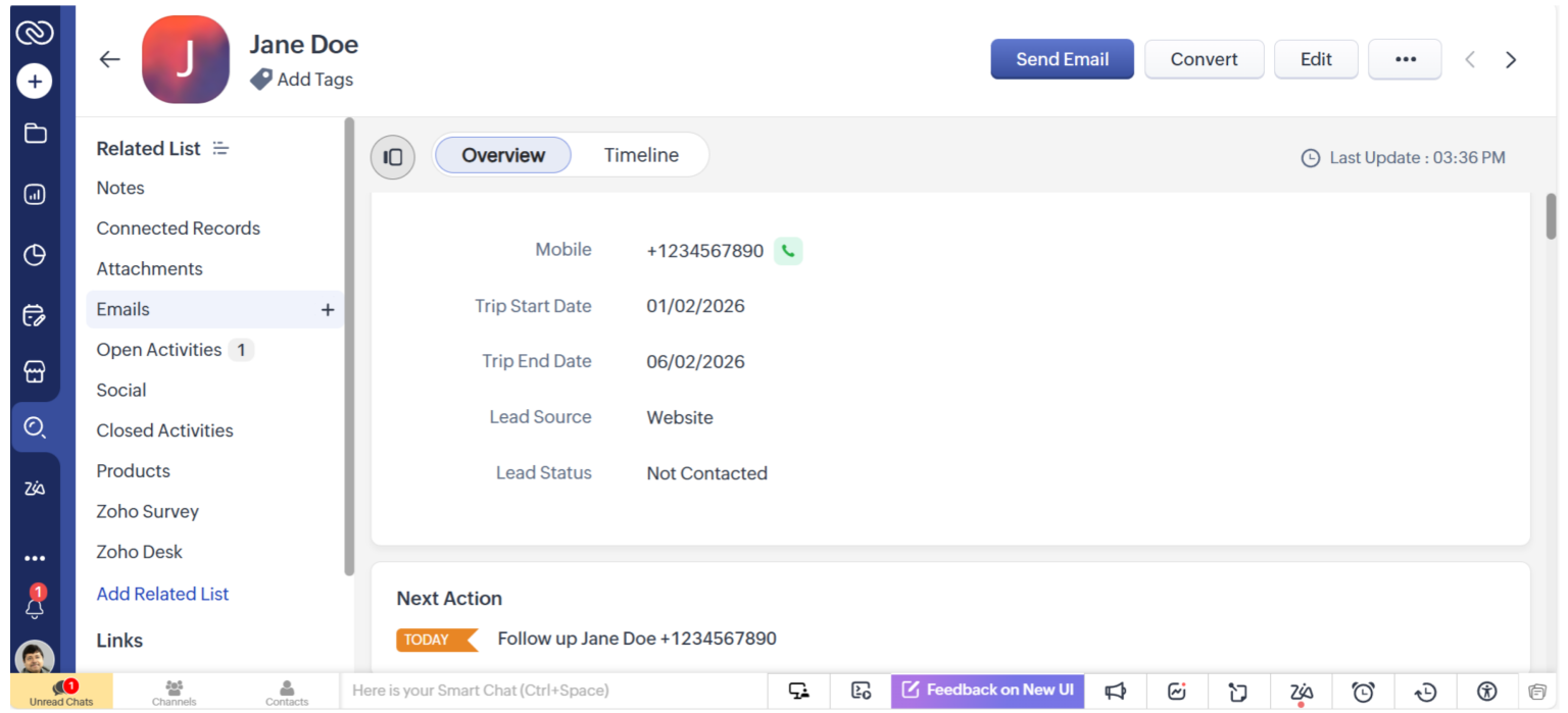 Using Scheduled Actions in Zoho CRM to Trigger Emails, Tasks & Field ...